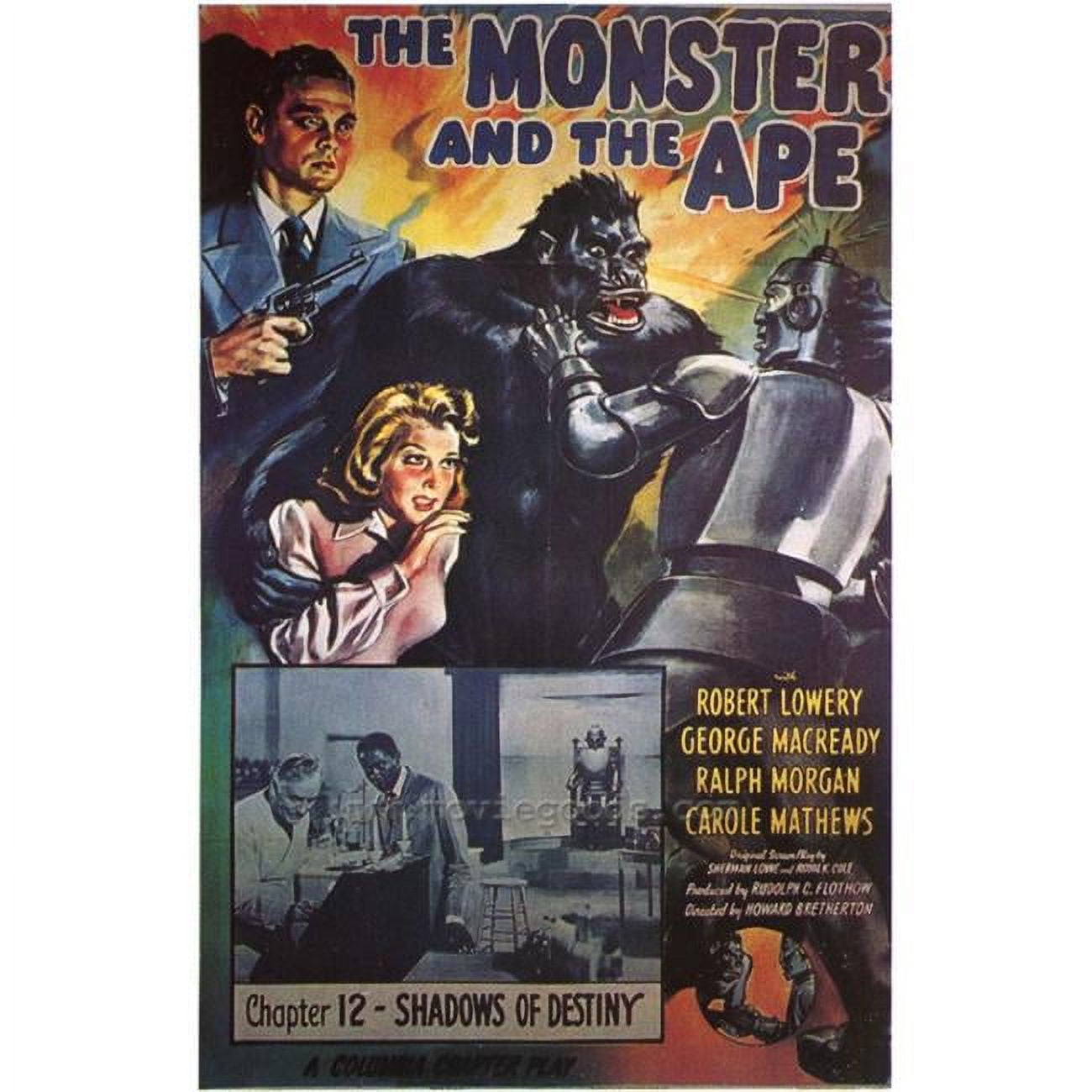 Posterazzi The Monster & the Ape Movie Poster - 27 x 40 in. - Walmart.com