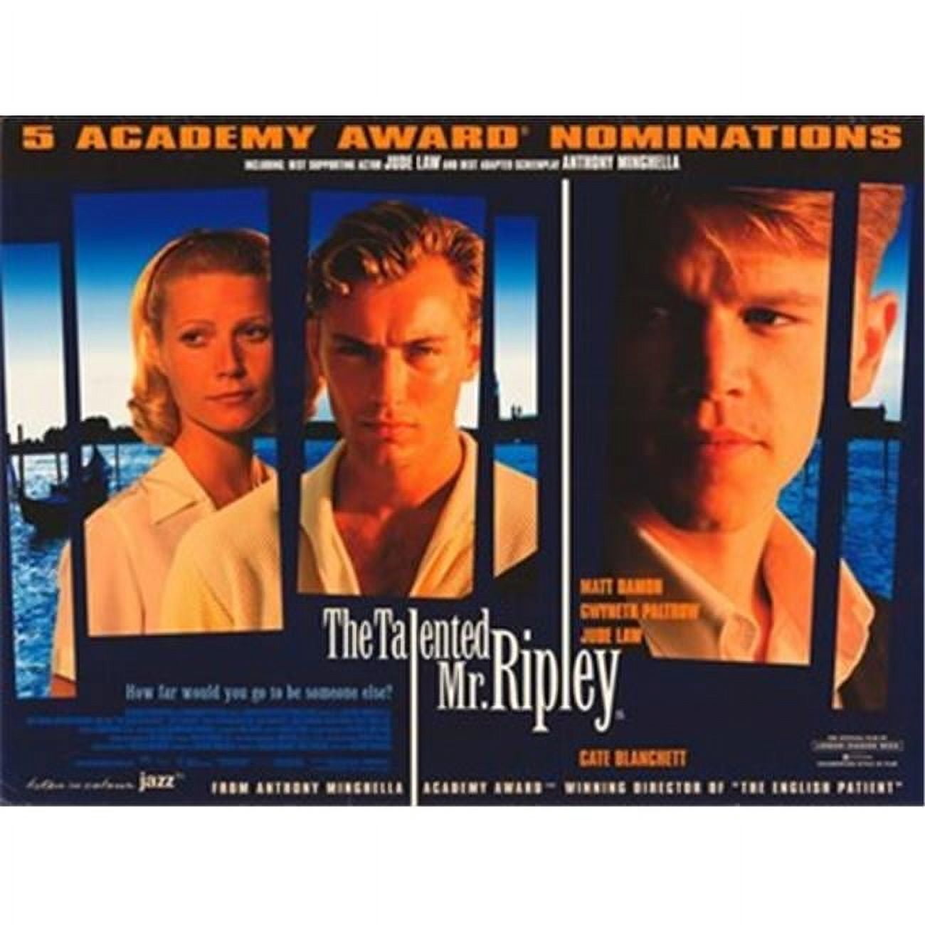 Posterazzi The Talented Mr. Ripley Movie Poster - 17 x 11 in. - Walmart ...