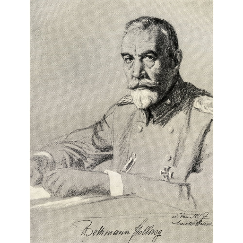 Posterazzi Theobald Von Bethman Hollweg 1856-1921. German Politician ...