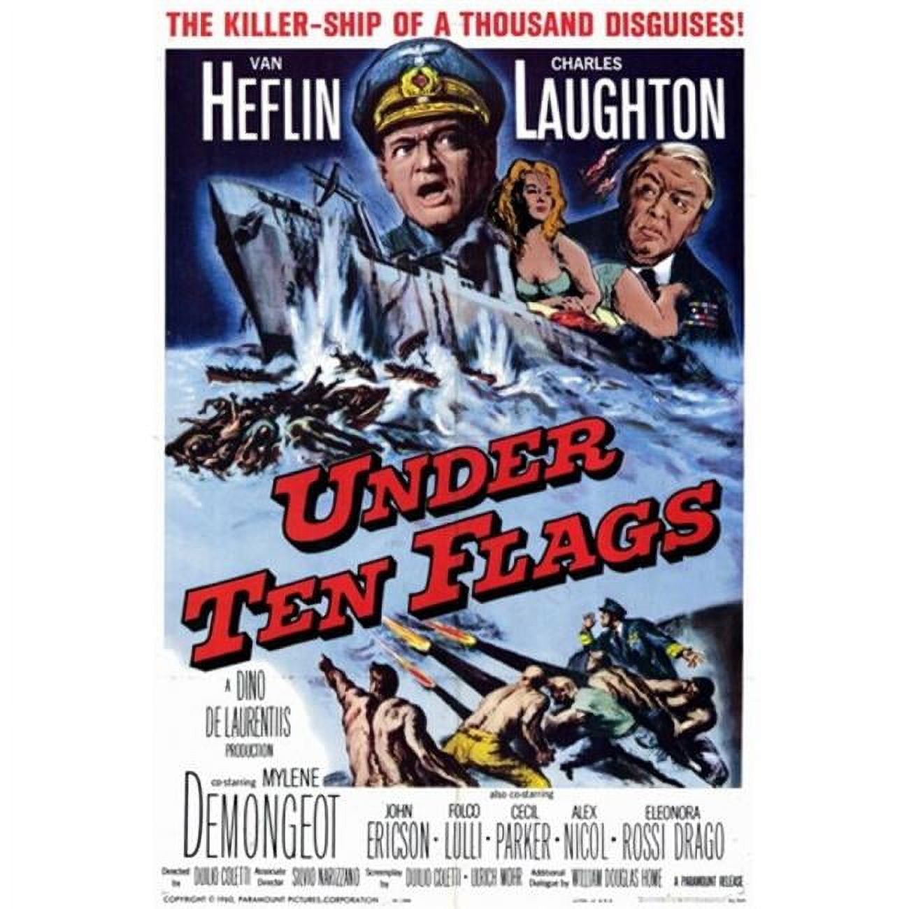 Posterazzi Under Ten Flags Movie Poster - 11 x 17 in. - Walmart.com