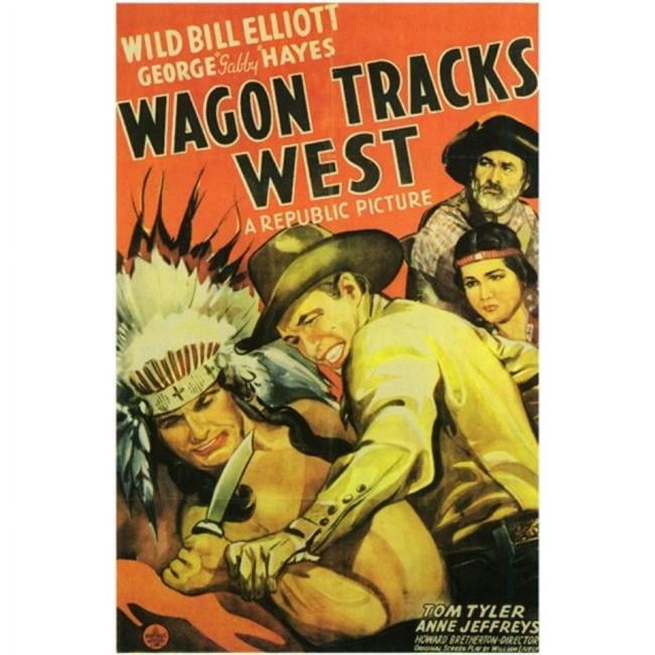 Posterazzi Wagon Tracks West Movie Poster - 11 x 17 in. - Walmart.com