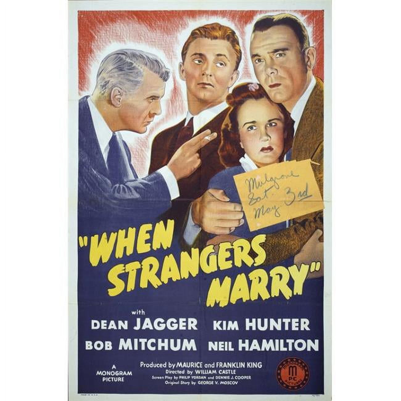 Posterazzi When Strangers Marry Movie Poster - 27 x 40 in. - Walmart.com
