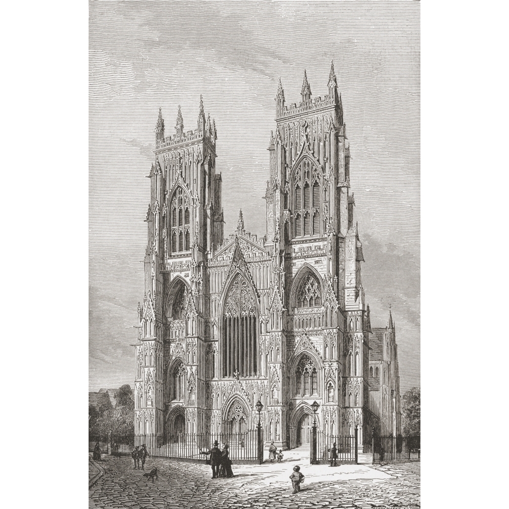 Posterazzi York Minster, York, England, As It Was In The 19th Century ...
