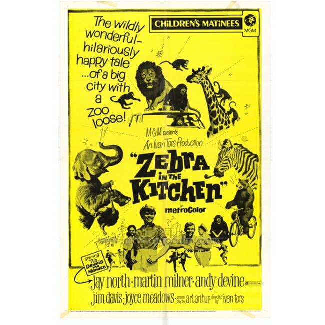 Posterazzi Zebra in the Kitchen Movie Poster - Walmart.com