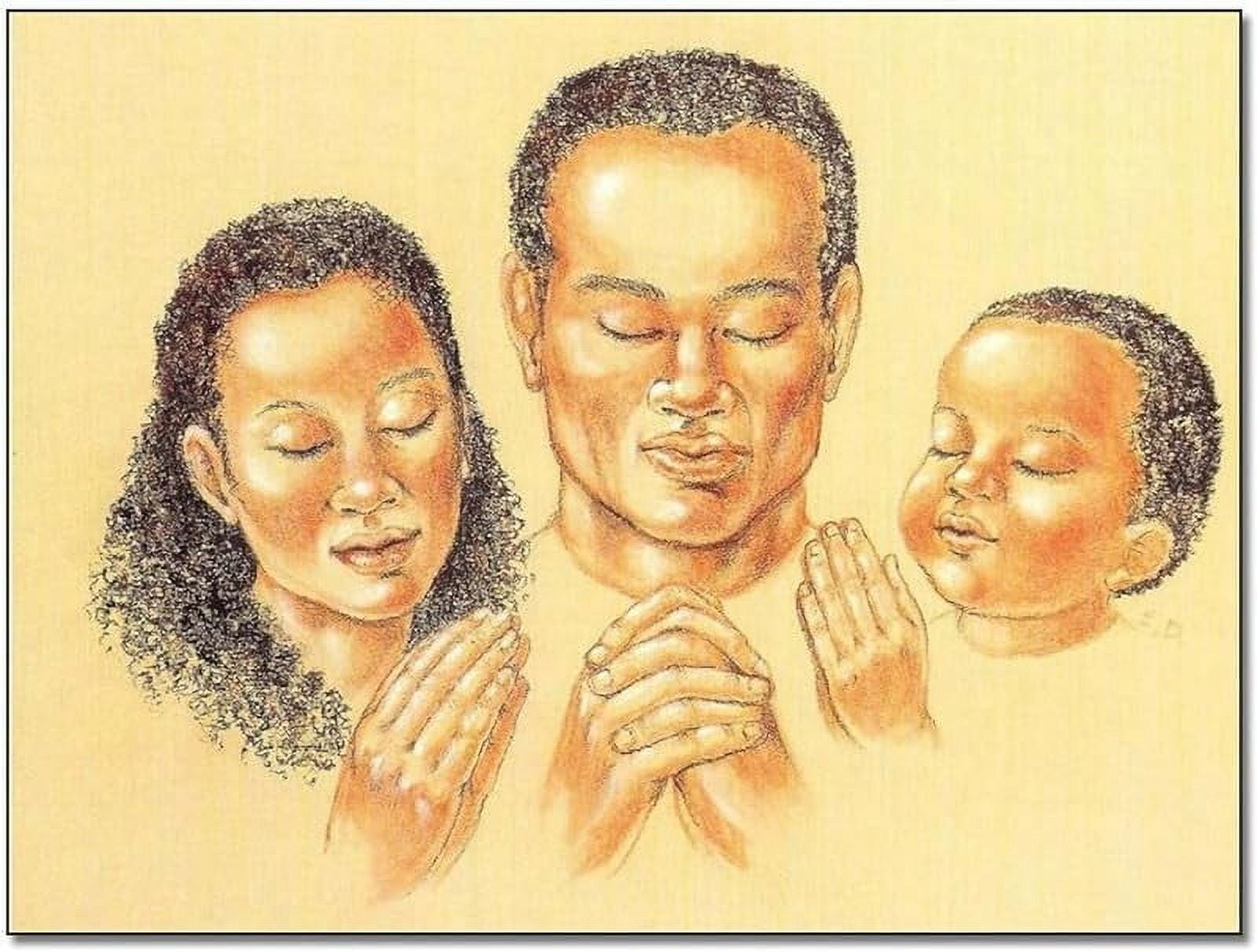 Posters African American Black Mother Father And Child Praying Wall ...