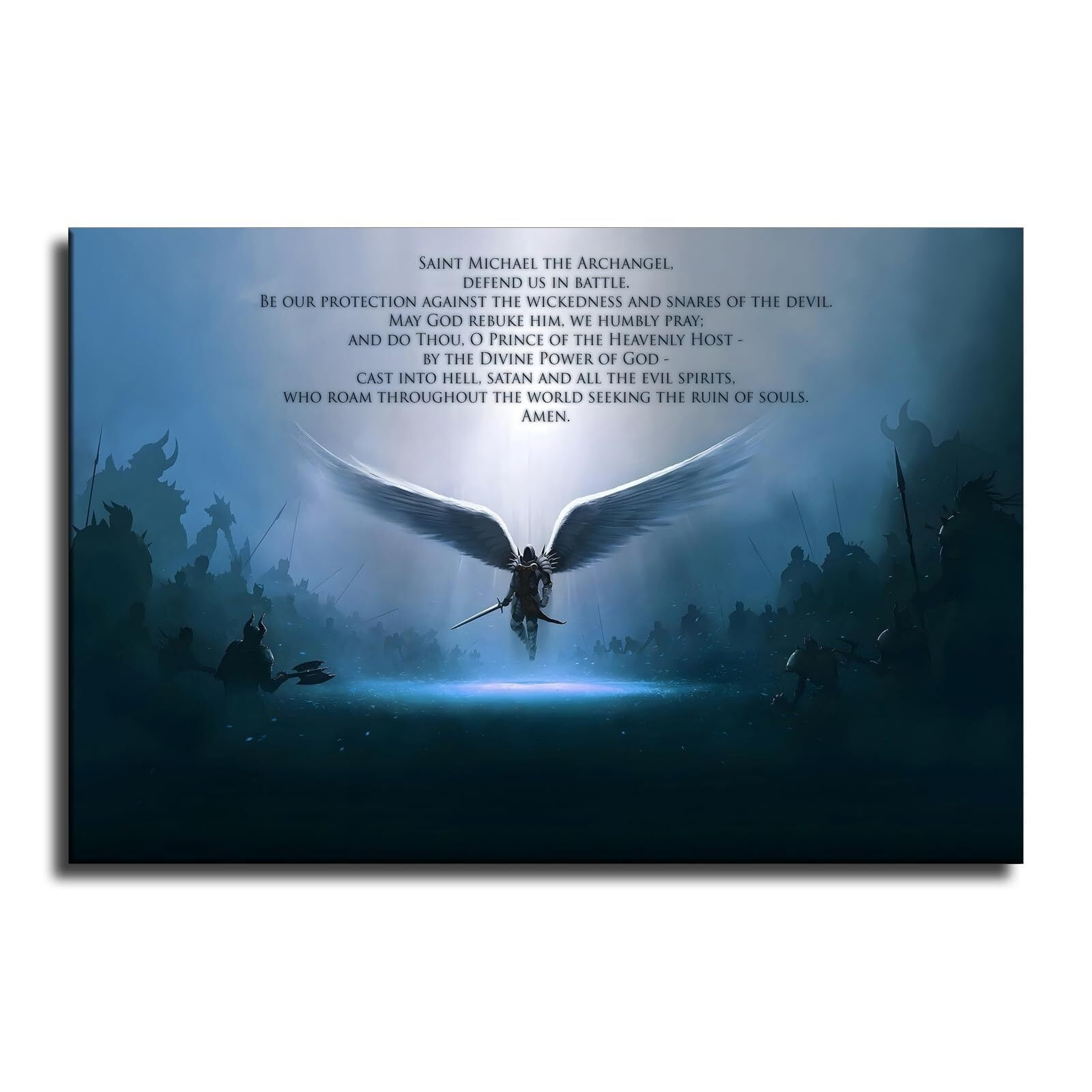 Posters Angel Inspirational Quotes Poster St. Michael The Archangel ...