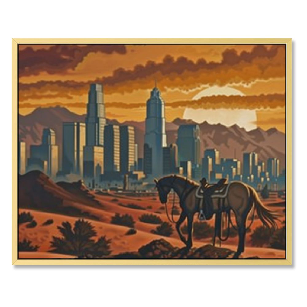Posters Arizona Vintage Travel Poster Phoenix Skyline Decorative Poster ...
