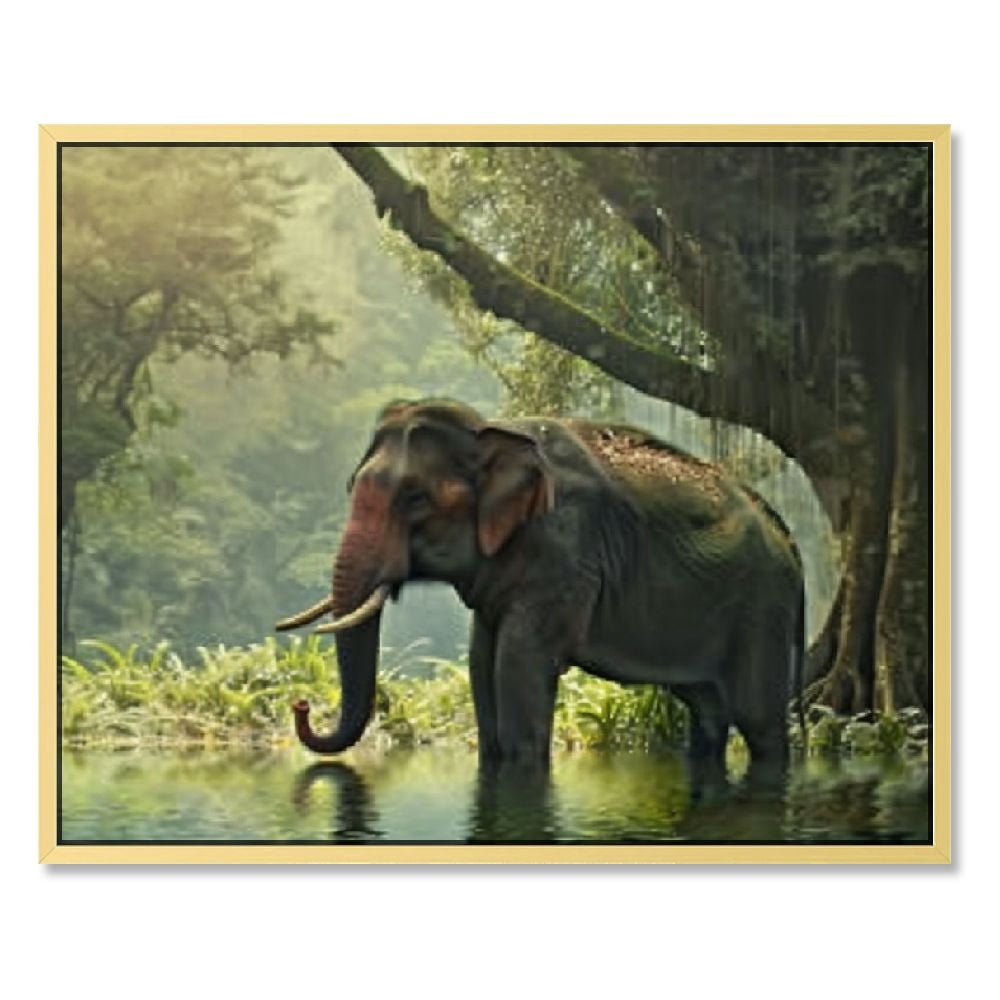 Posters Elephant Wall Art Wildlife Poster Jungle Wall Art Canvas Wall ...
