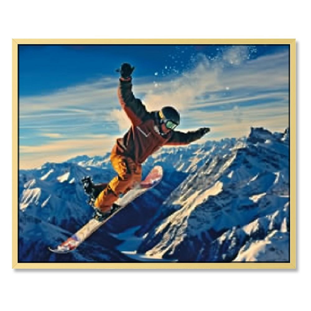 Posters Extreme Sports Wall Art Decorative Picture Snow Landscape Wall ...