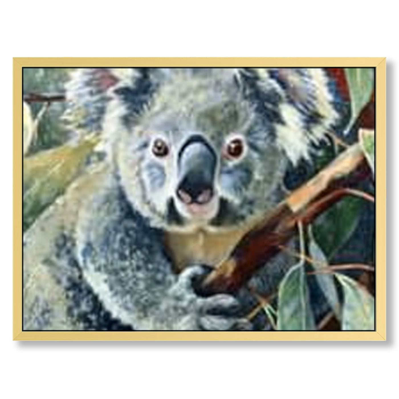 Posters Funny Poster Koala Wall Art Animals Seaside Forest Plant Wall ...