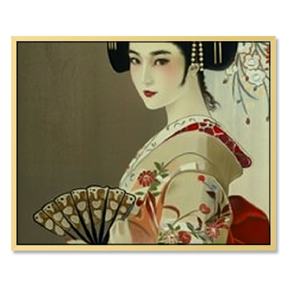 Posters Japanese Wall Art Female Japanese Geisha Asian Wall Art Vintage ...
