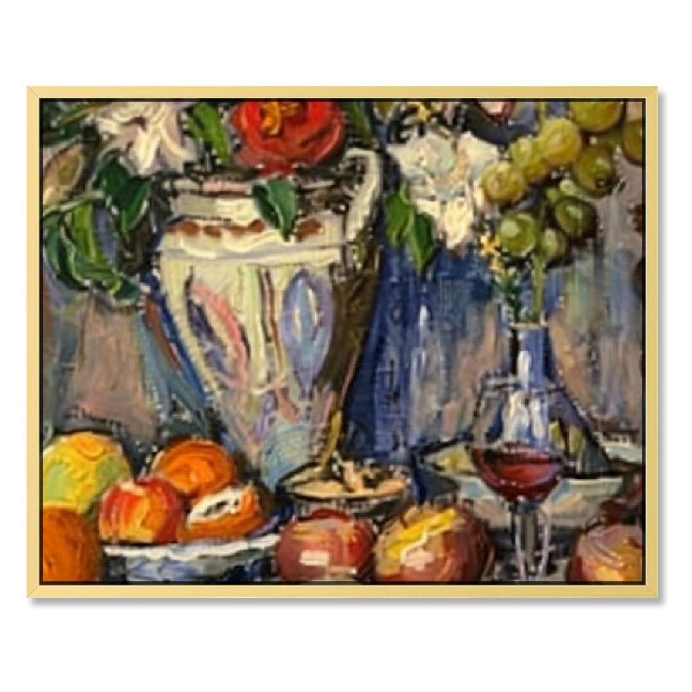 Posters Kitchen Wall Art Floral Oil Painting Tabletop Wall Art for ...