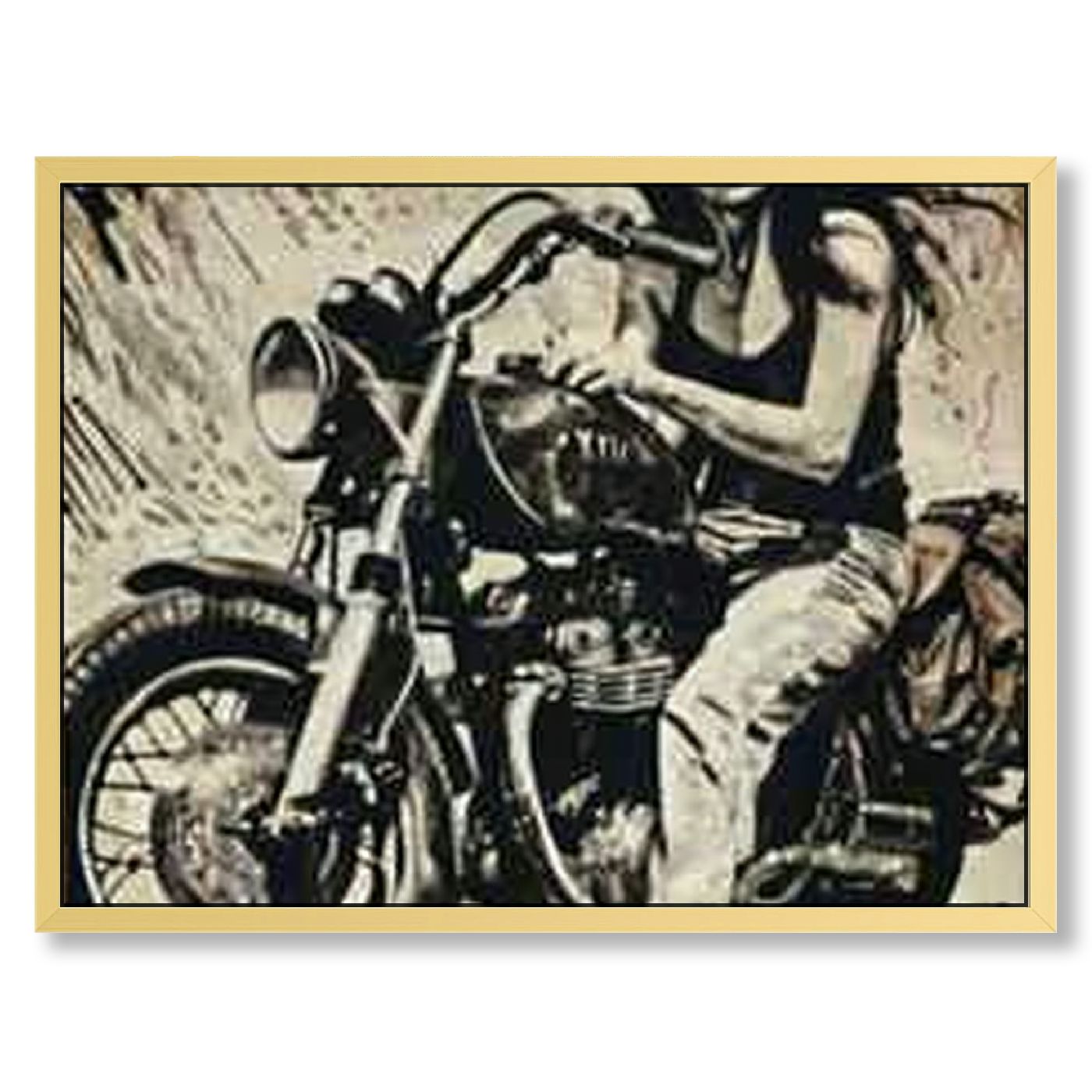 Posters Motorbike Girl Motorcycle Enthusiast Girl Room Aesthetic Poster ...