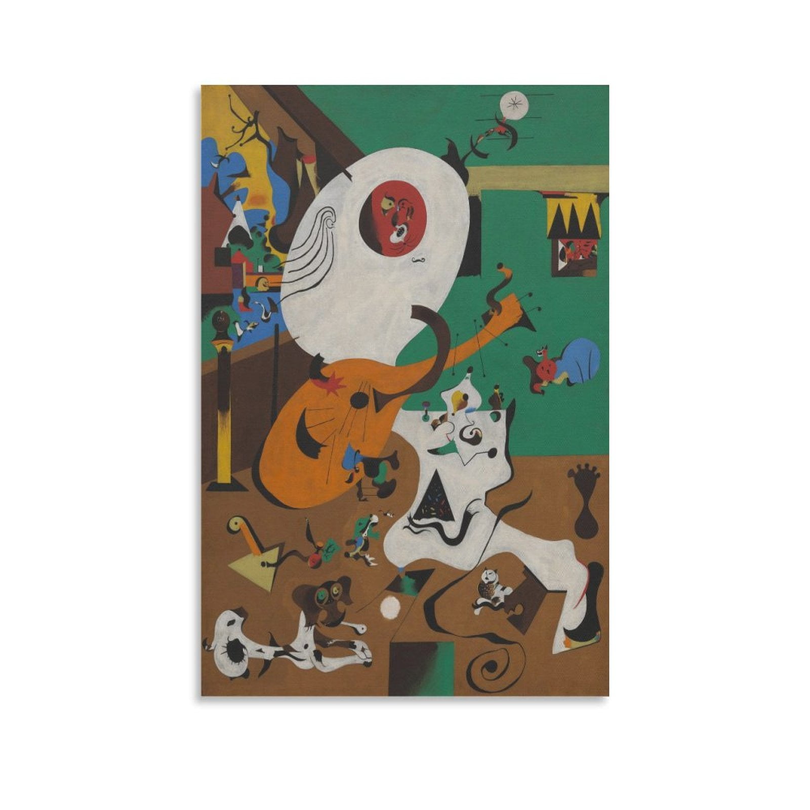 Posters Painter Joan Miró Dutch Interior I 1 Abstract Painting On Wall ...