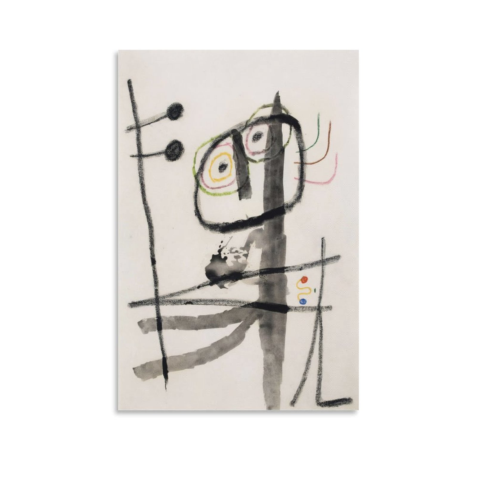 Posters Painter Joan Miró Graffiti 10 Abstract Art and Wall Art Picture ...