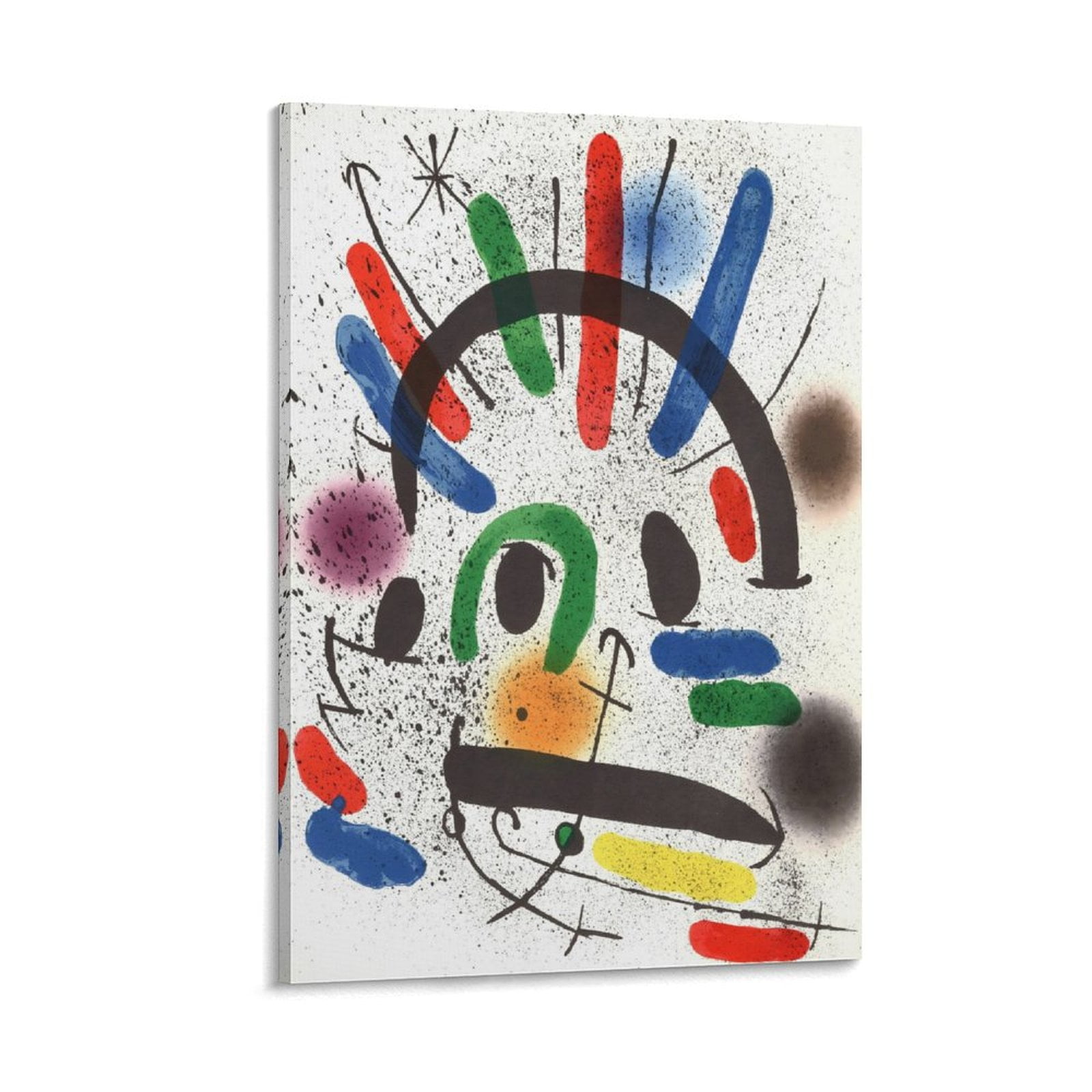 Posters Painter Joan Miró Graffiti 23 Painting On Wall Art Scroll ...