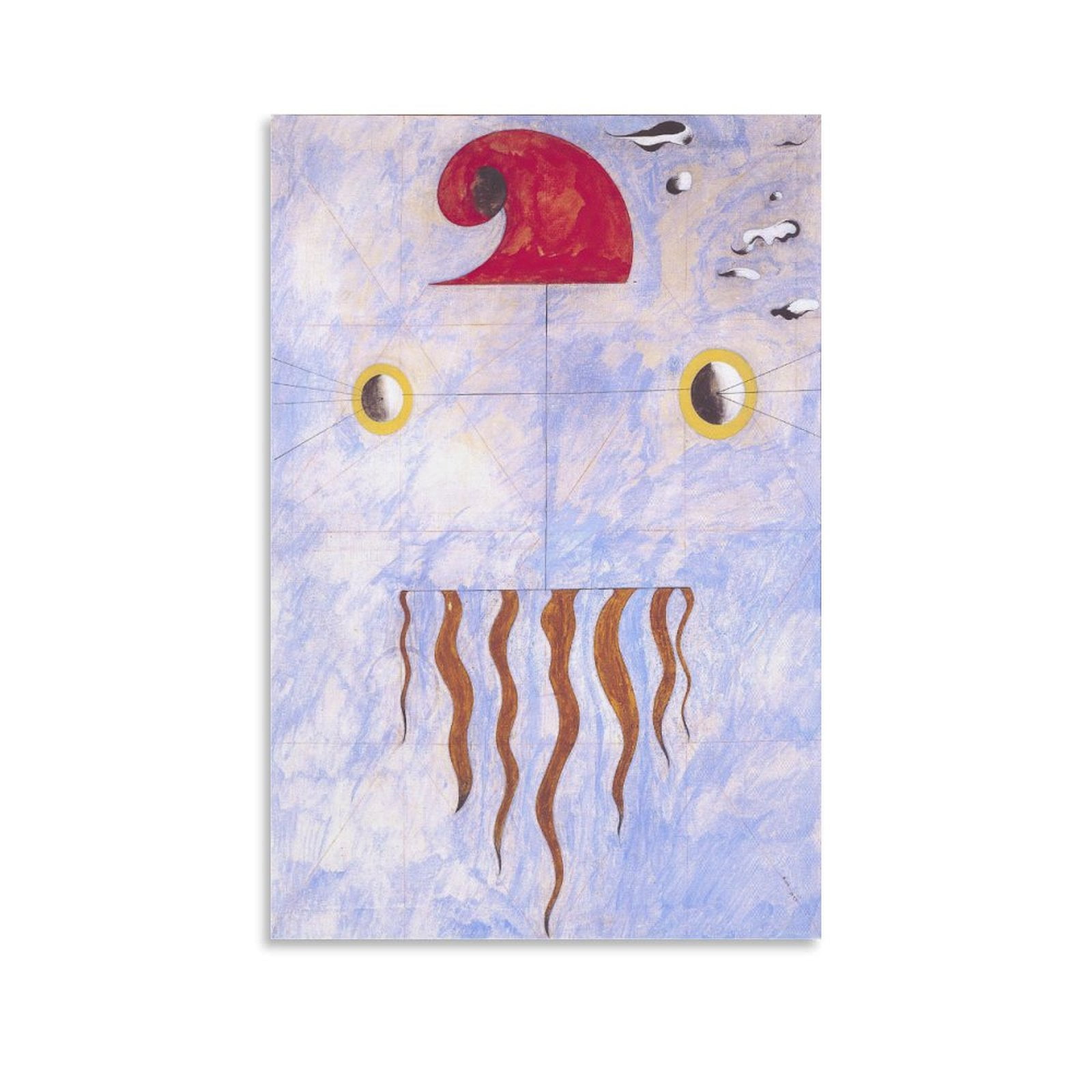 Posters Painter Joan Miró Head of A Catalan Peasant Abstract Artworks ...