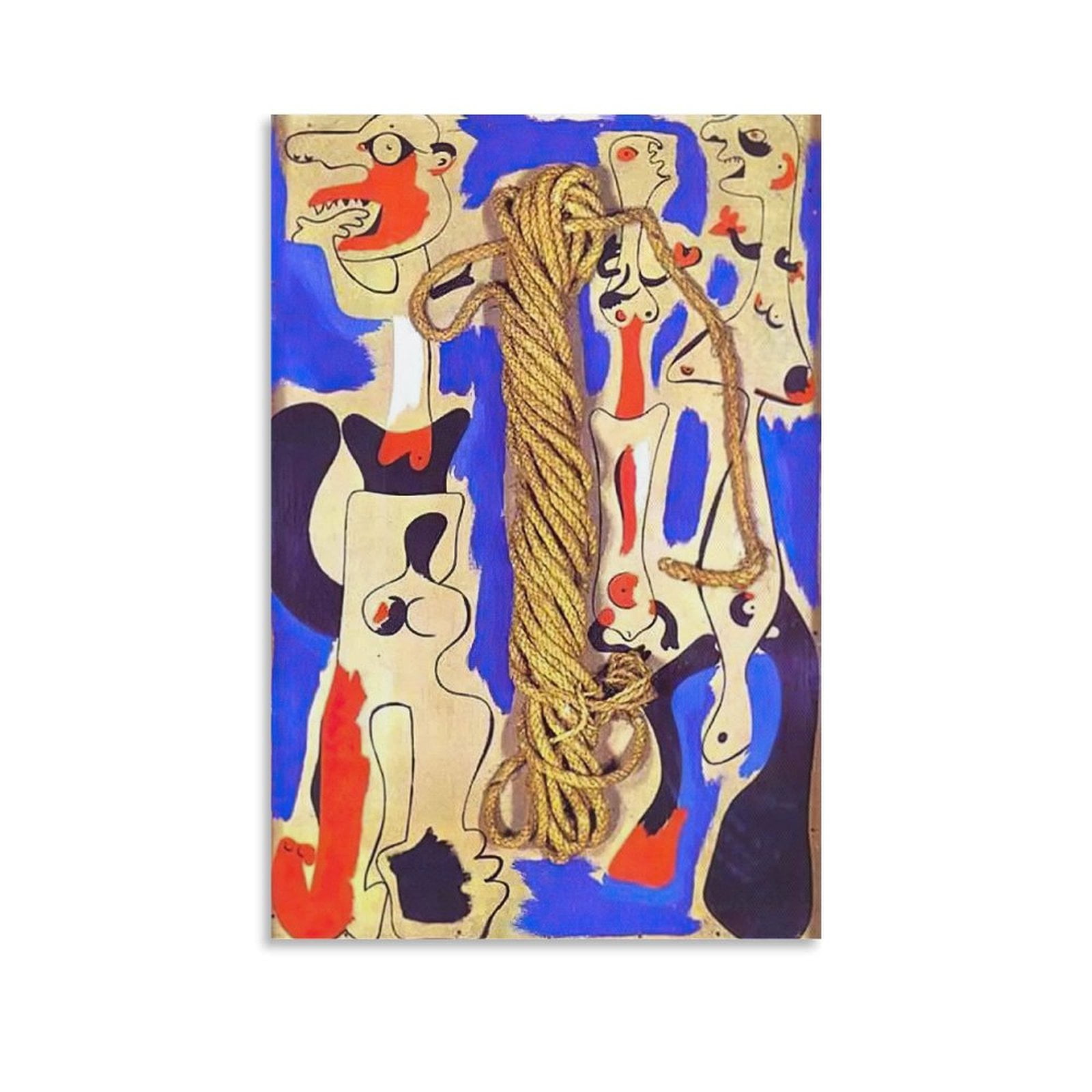 Posters Painter Joan Miró Rope And People I Art and Wall Art Picture ...