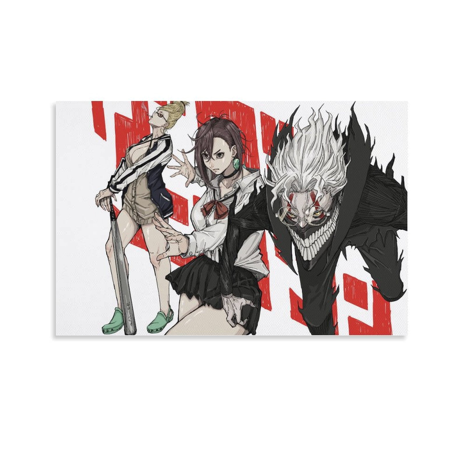 Posters for Room Aesthetic DAN DA DAN Illustration Canvas Art Poster ...
