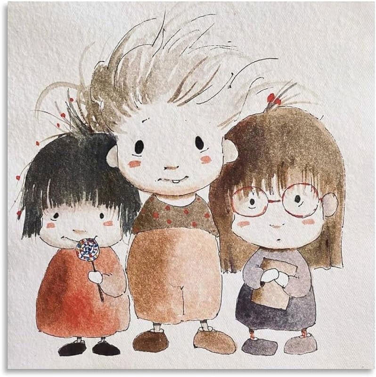 Posters for Room Aesthetic Interest Cartoon Children's Room Decoration ...