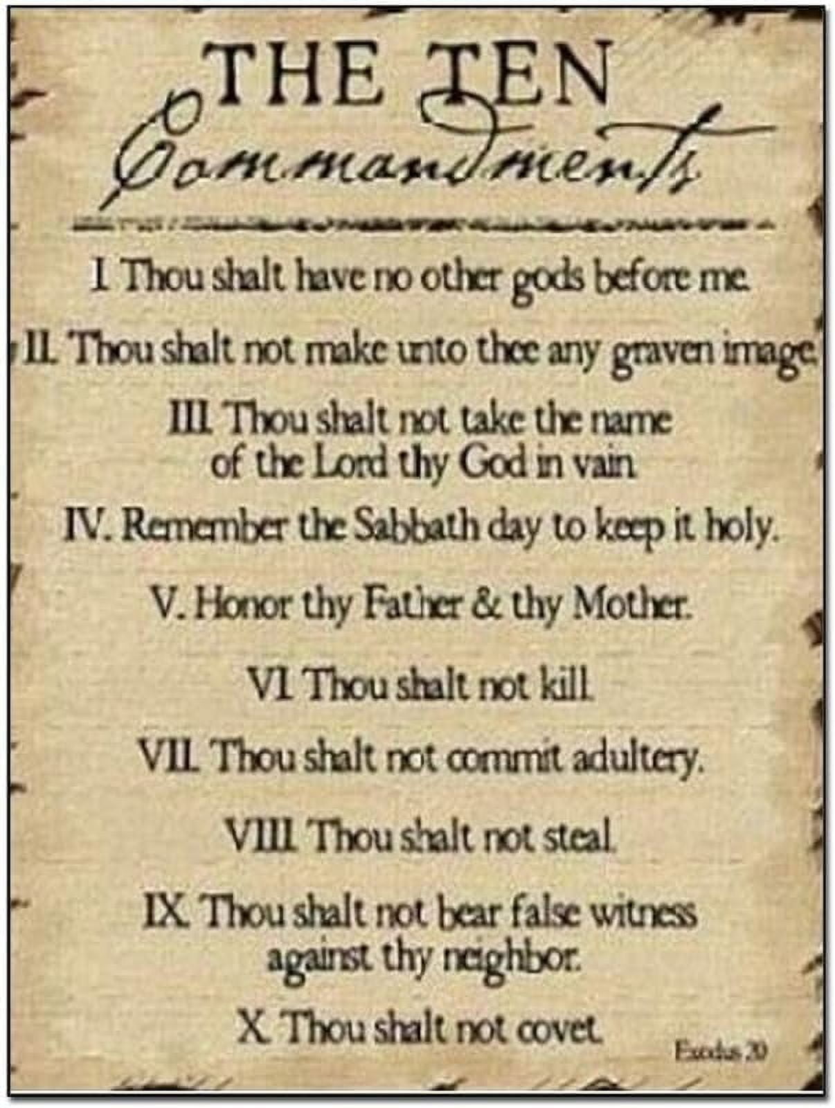 Posters The Ten Commandments Poster Print Canvas Art Poster And Wall ...