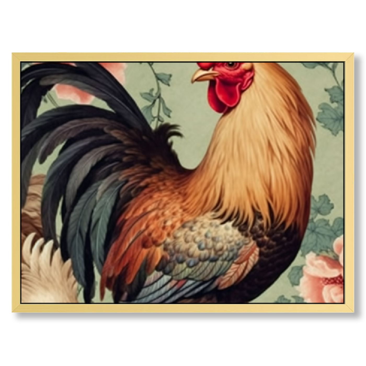 Posters & Prints Animal Oil Painting Wall Art Rooster Wall Art ...