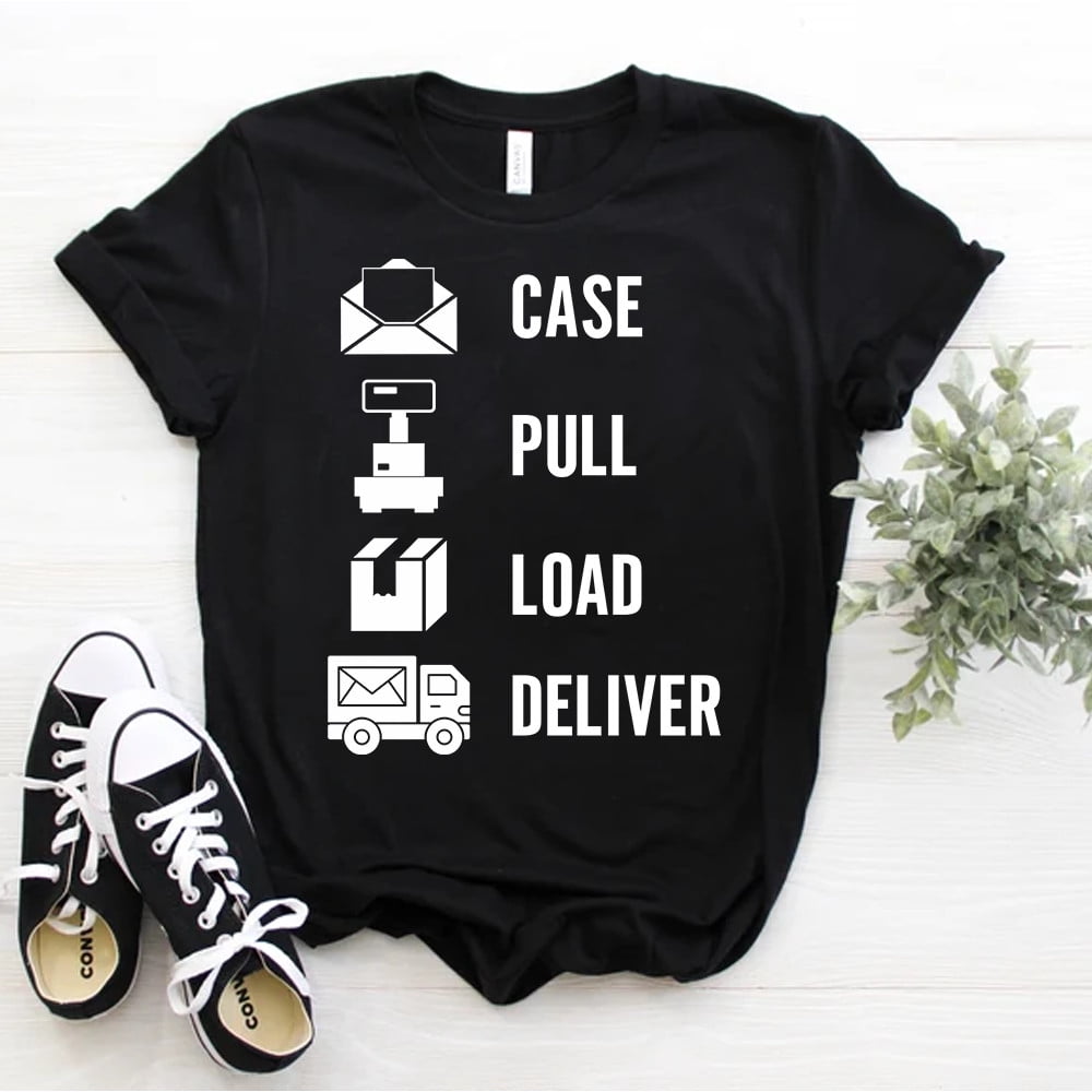 Postman Mail Carrier Case Pull Load Deliver Shirt - Walmart.com