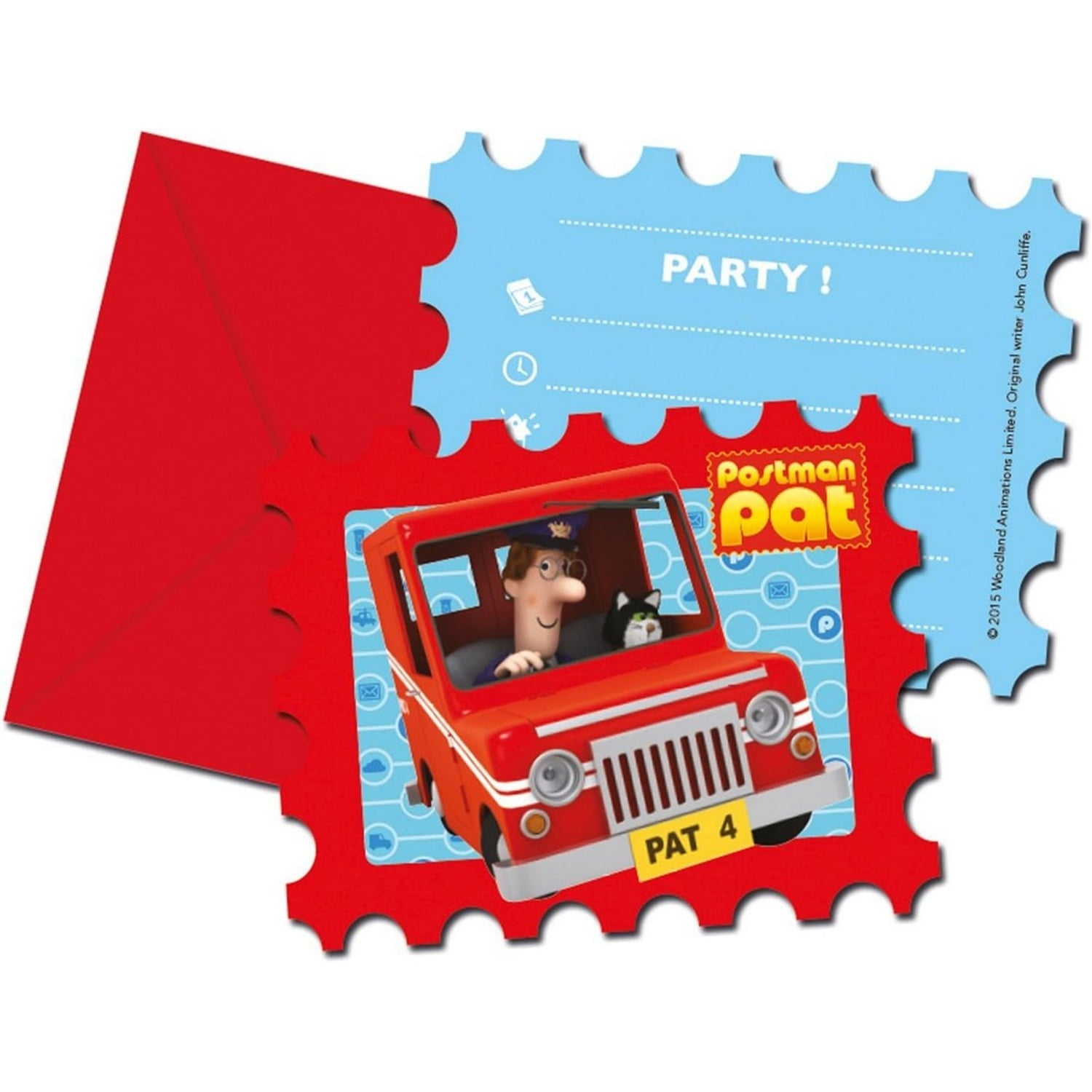 Postman Pat Logo Invitations (Pack of 6) - Walmart.com