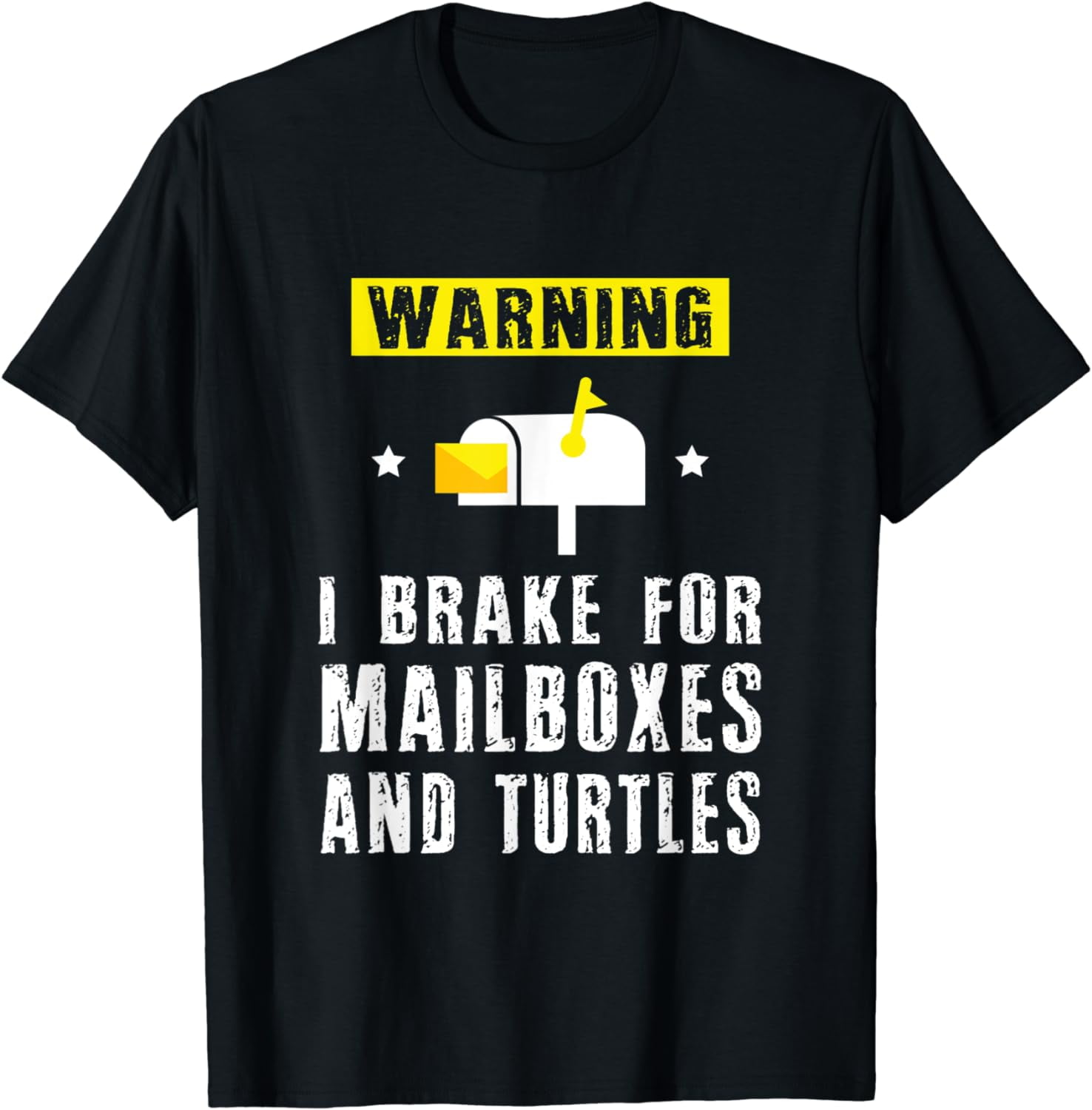 Postman T-Shirt Postal Worker Gift I Brake For Mailboxes - Walmart.com