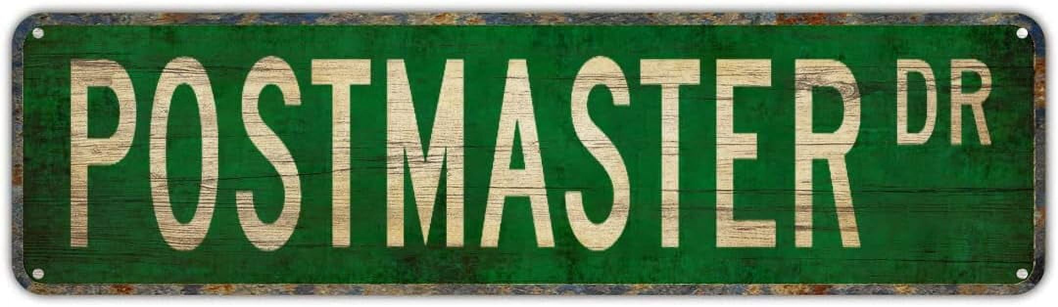 Postmaster Postmaster Gift Postmaster Sign Post Office Road Signs 16 x ...