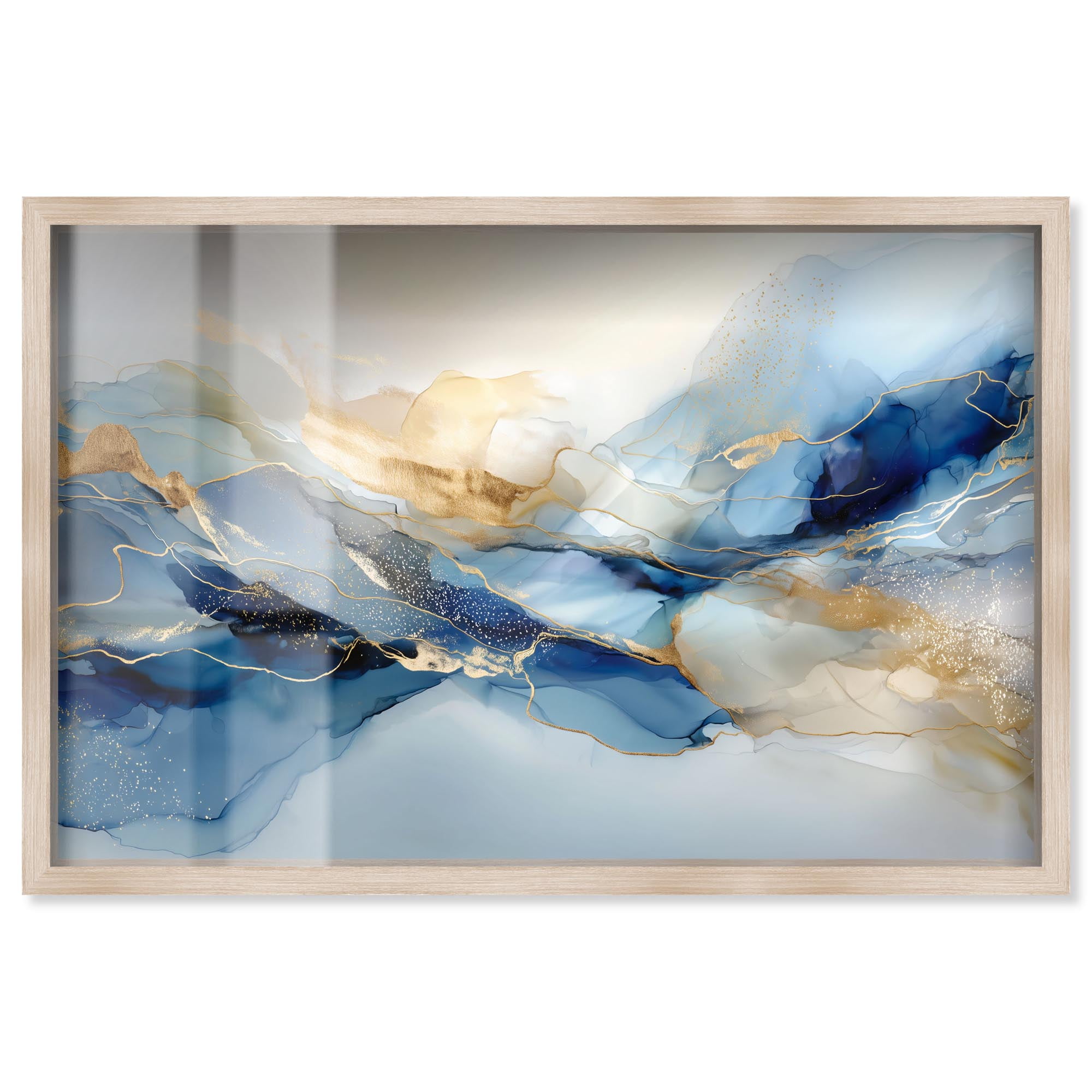 Postmodern Flow I Shadowbox Print Abstract Wall Art by Art Remedy ...