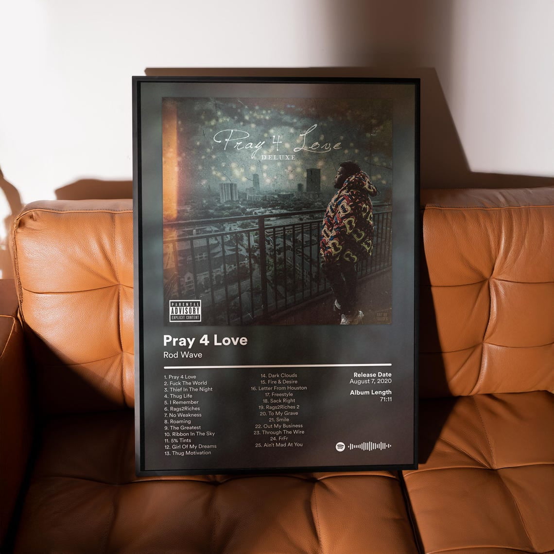 Postora Rod Wave Pray 4 Love (Deluxe) Poster Album Cover Posters ...
