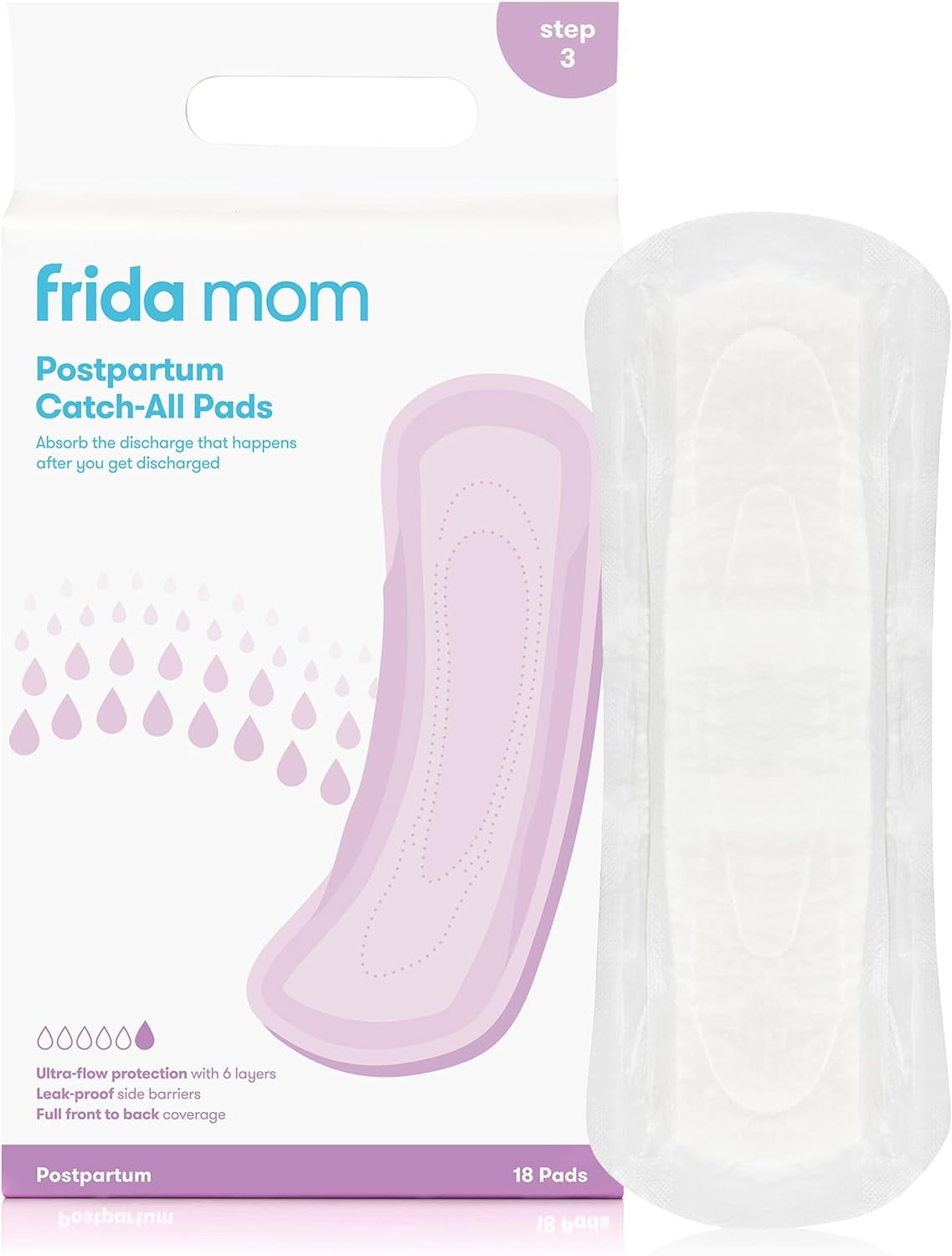 Postpartum Pads, Leak Proof Feminine Care Maxi Pads, 6 Layers of ...