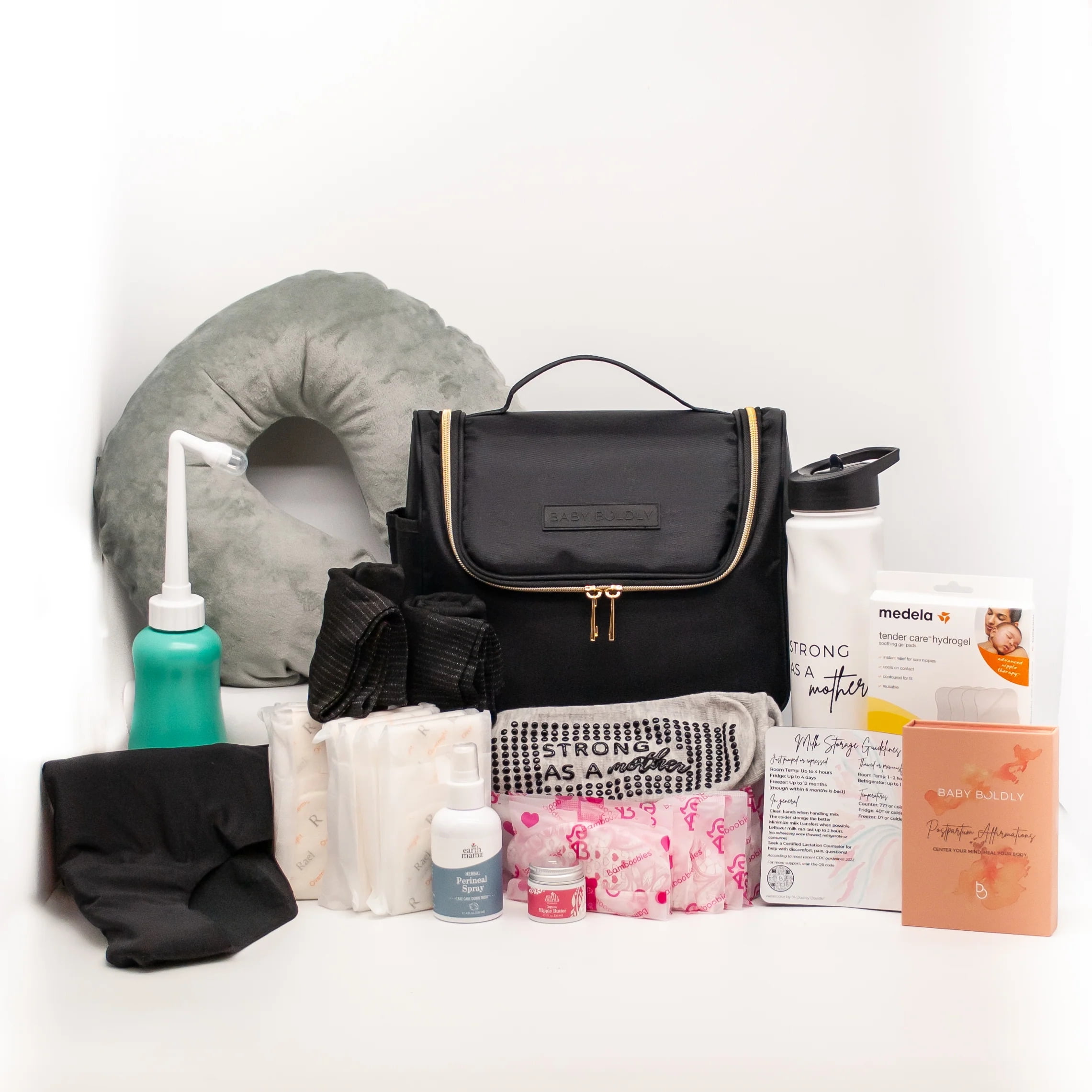 Baby Boldly Postpartum Prepared Kit, Essentials for New Moms, Travel ...