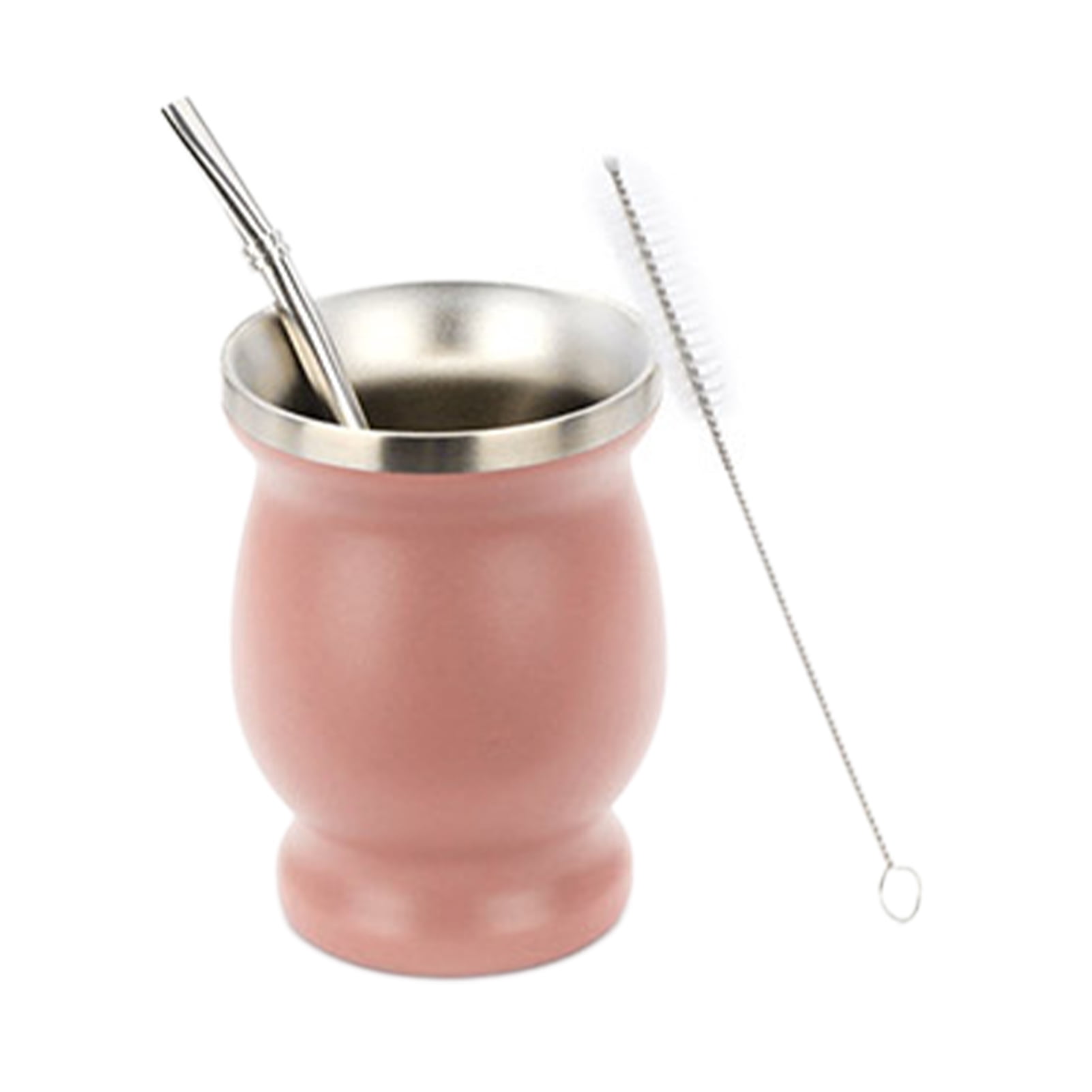 Postuois 1 Set 8oz/230ml Decorative Mate Cup Easy Clean Stainless Steel ...