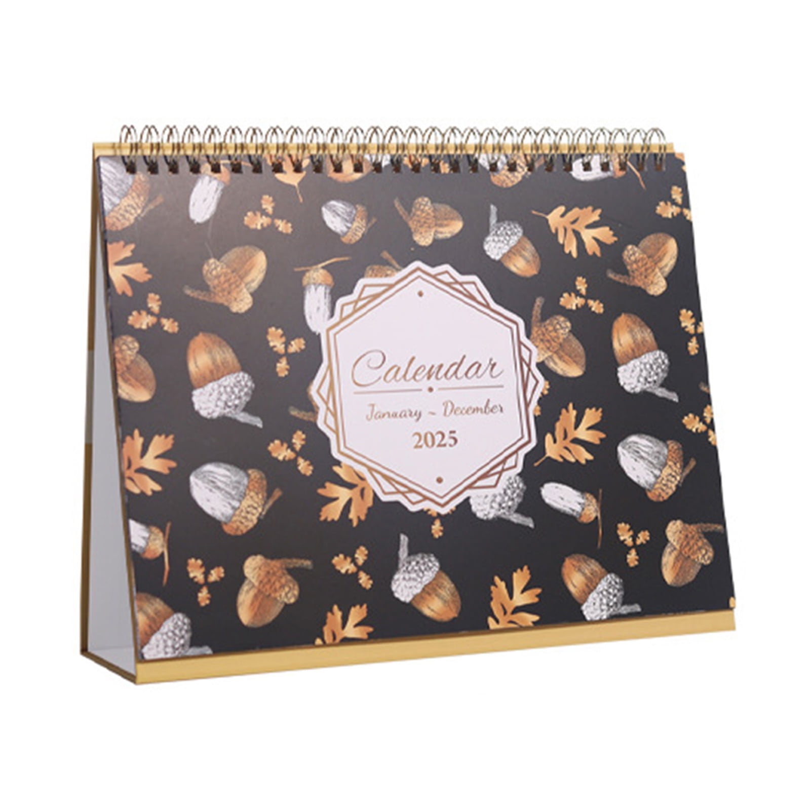 Postuois 2025 Desk Calendar 12 Months Standing Calendar Desktop Stand ...