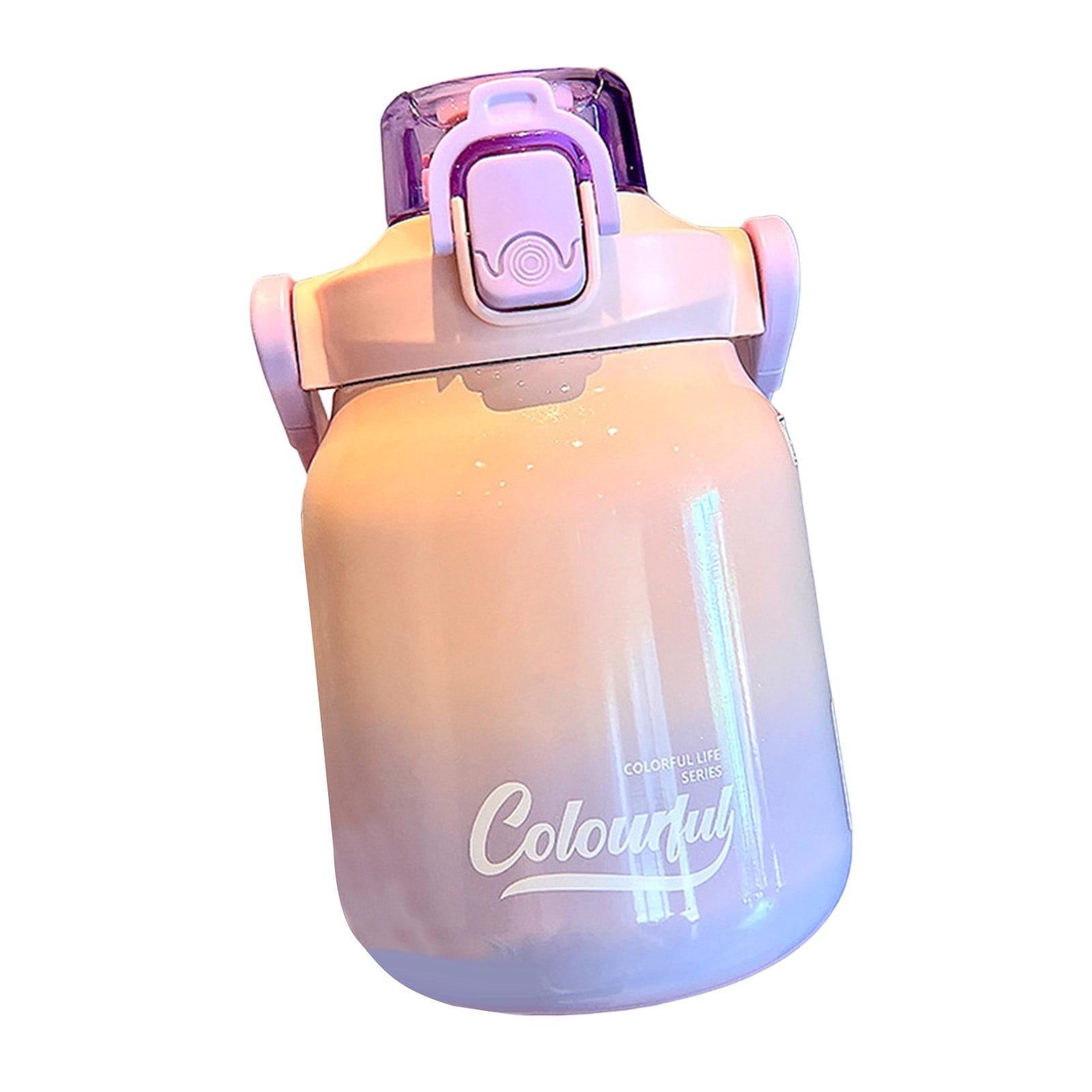 Postuois 620ml Vacuum Cup Gradient Color Large Capacity Leakproof ...