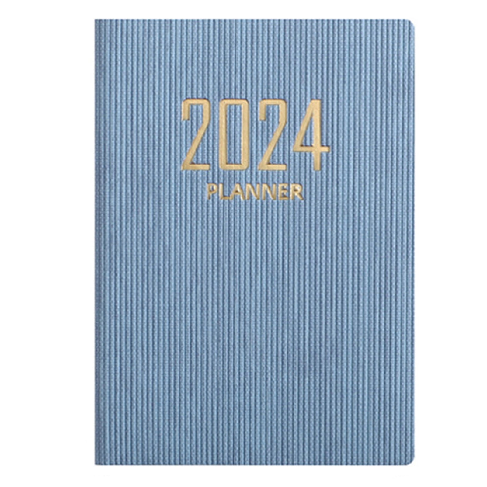 Postuois A7 2024 English Planner Faux Leather Hardcover 180 Pages Ink ...
