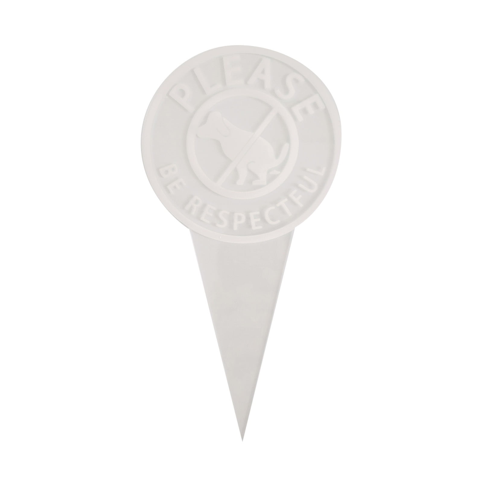 Postuois Acrylic No Dog Poop Sign with Stake Double Sided Please Be ...