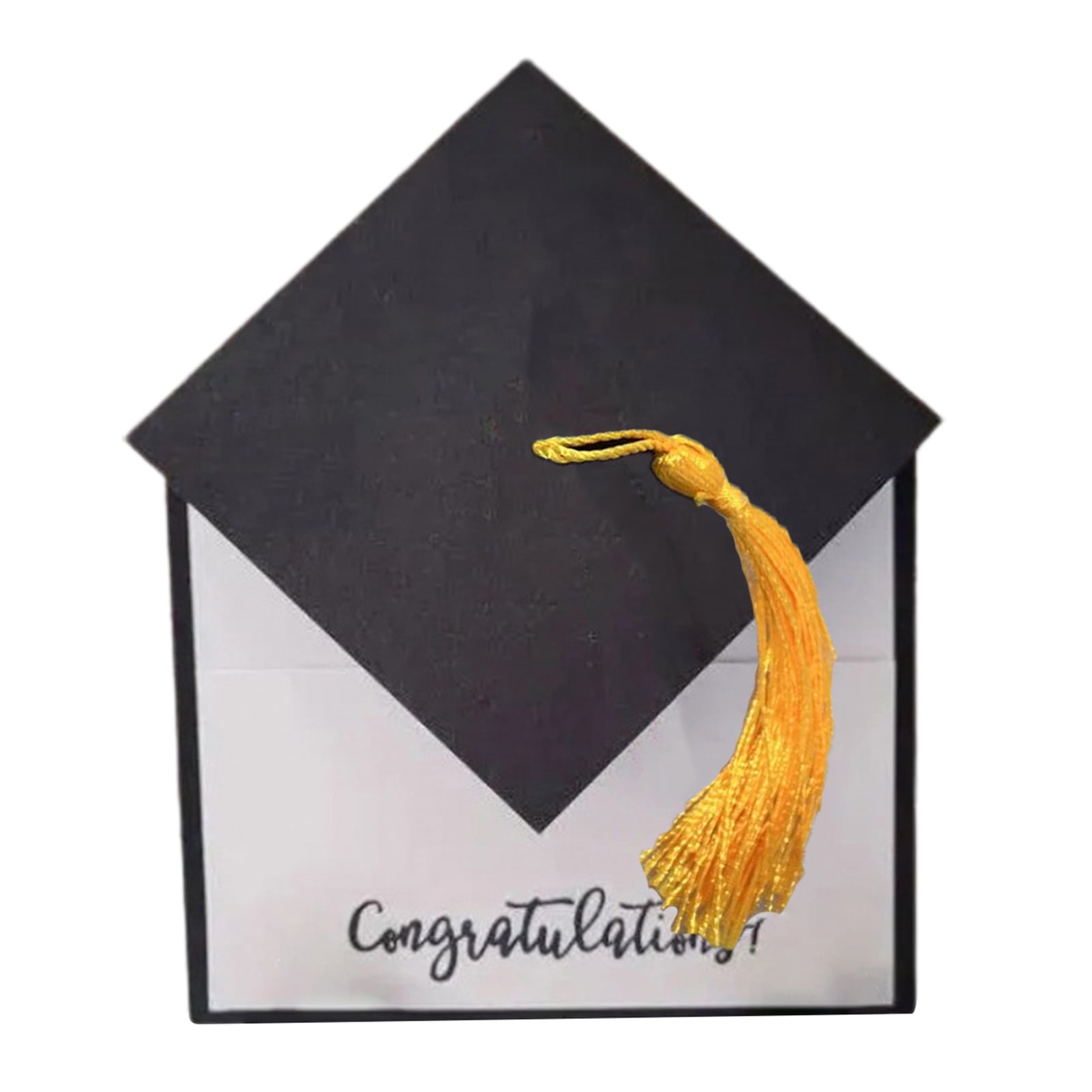 Postuois Bachelor Degree Hat Shape Graduation Card DIY Graduation Money ...