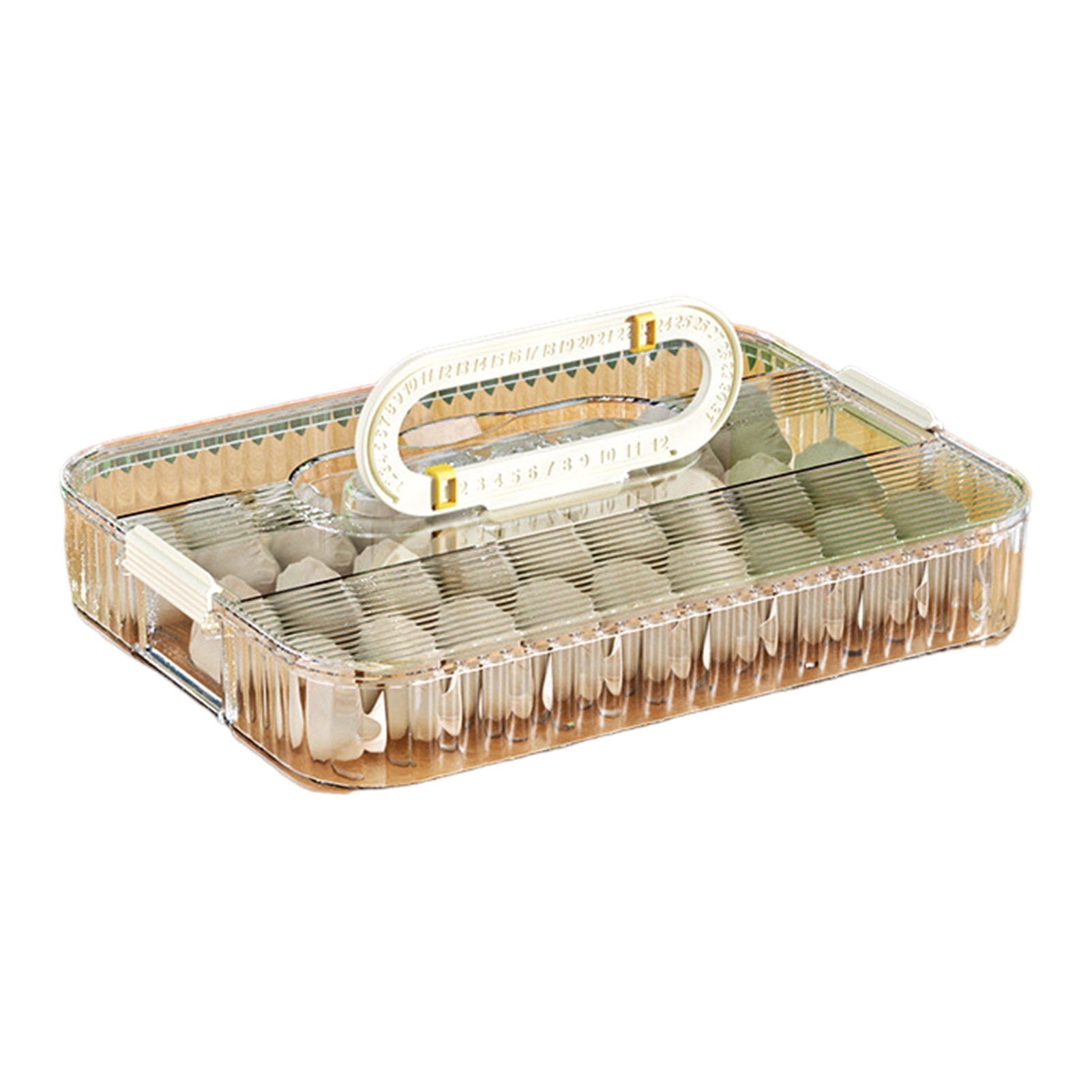 Postuois Crisper Box Dumpling Box Transparent Food Grade Timer Thick ...