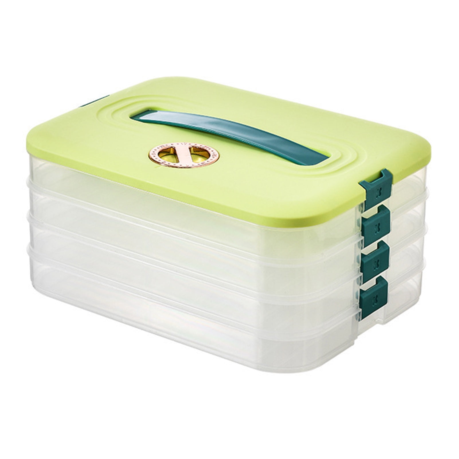 Postuois Dumpling Storage Box with Sturdy Handle Single/Dual/Triple ...