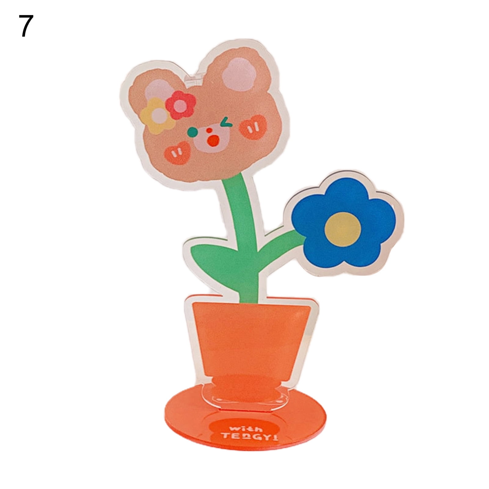 Postuois Note Folder Stand Eye-catching Cartoon Acrylic Cute Flower ...