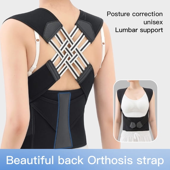 Posture Back Brace Adjustable Back Support Strap to Prevent Spinal ...