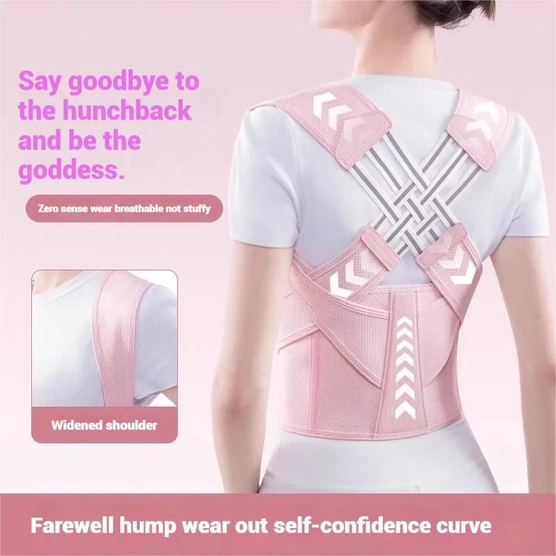 Posture Corrector - Adjustable Spine Alignment Back Brace with ...