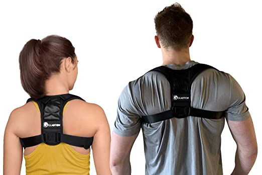 Posture Corrector Back Brace for Men and Women. Adjustable Upper Back ...