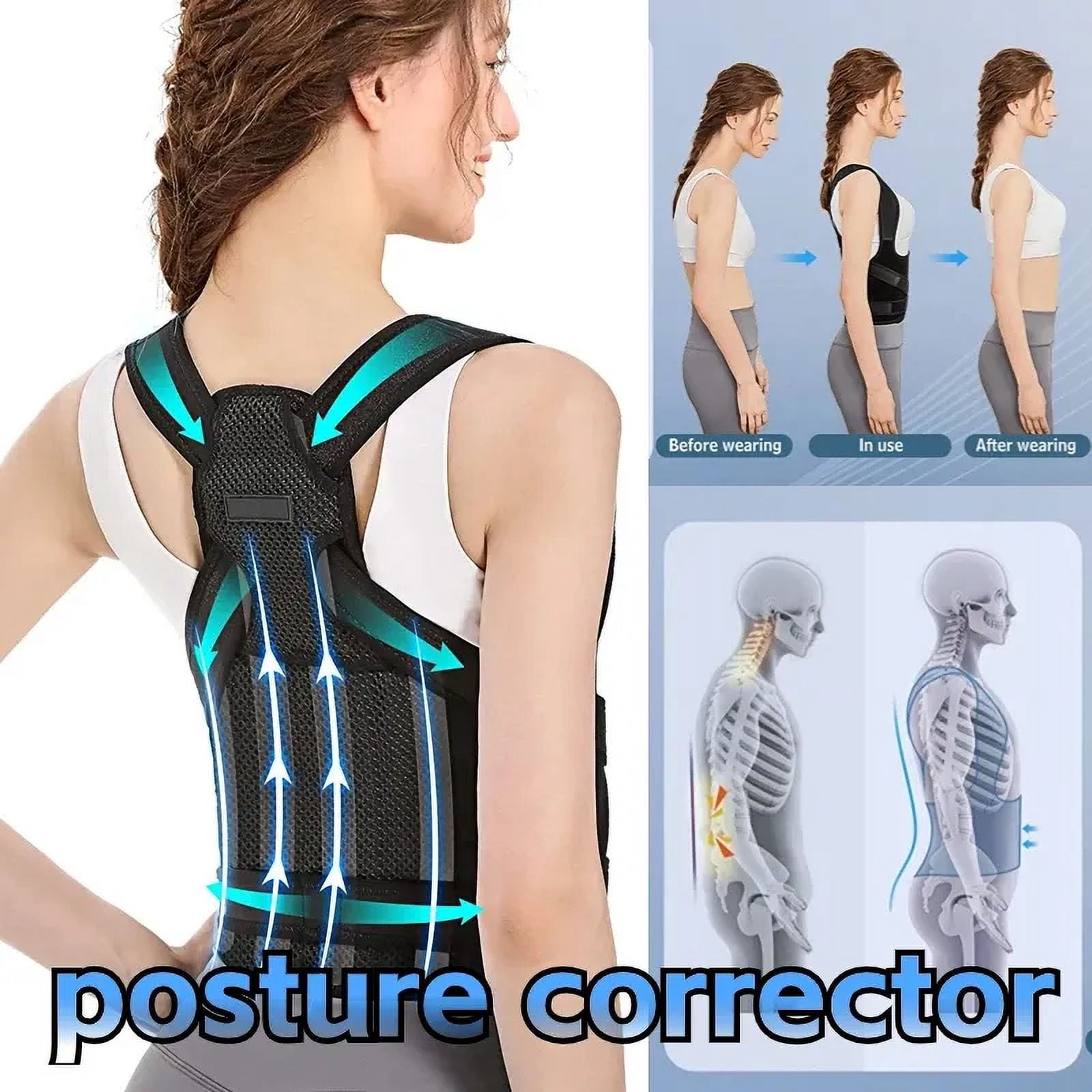 Posture Corrector Back Orthopedic Straps for Men and Women Fully ...