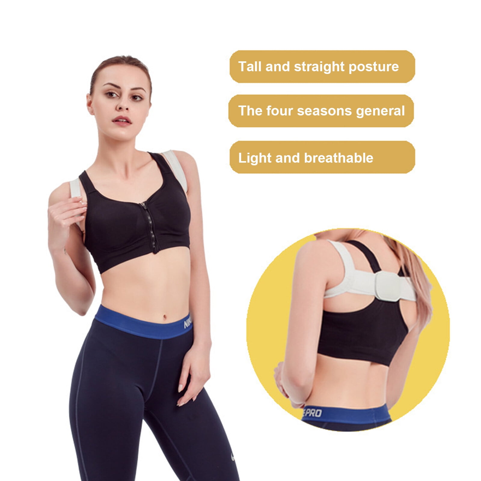 Posture Corrector Humpback Correction Belt for Men Women Scoliosis Back Kyphosis Brace ...