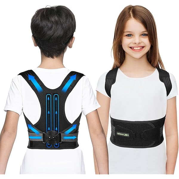 Posture Corrector for Kids Teenagers, Updated Adjustable Upper Back ...