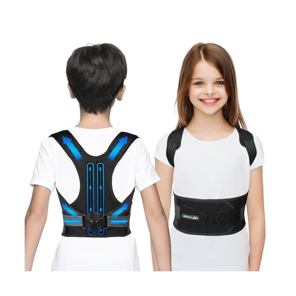 Posture Corrector for Kids Teenagers, Updated Adjustable Upper Back ...